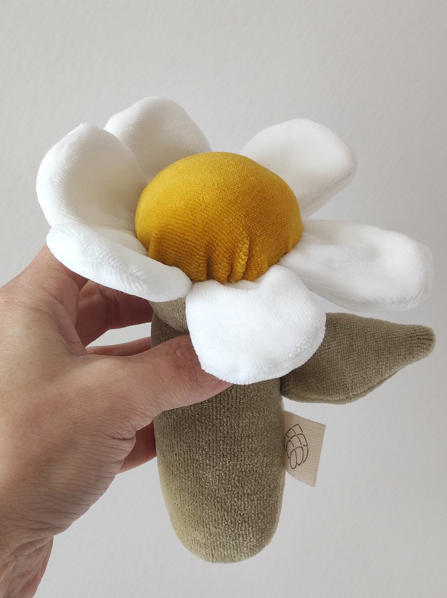 Daisy |flower Rattle Toy |organic Cotton Toy| Creative Soft Toy | Daisy ...