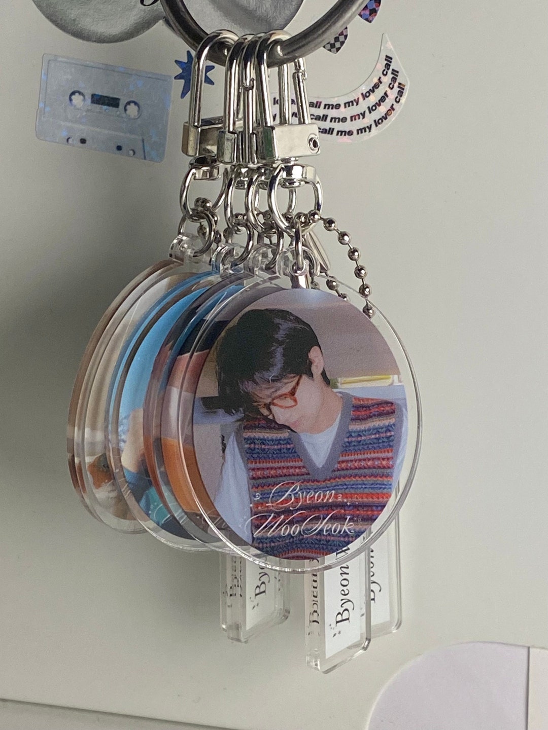 Byeon Woo Seok ‘my Love’ Keychain | Lovely Runner Fan Made Merch Items ...