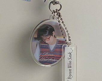 Byeon Woo Seok Id Card Keychain Lovely Runner Fanmade Merch Kdrama ...