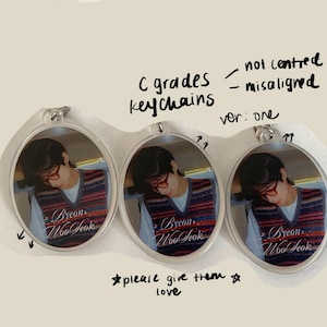 Byeon Woo Seok ‘my Love’ Keychain | Lovely Runner Fan Made Merch Items ...