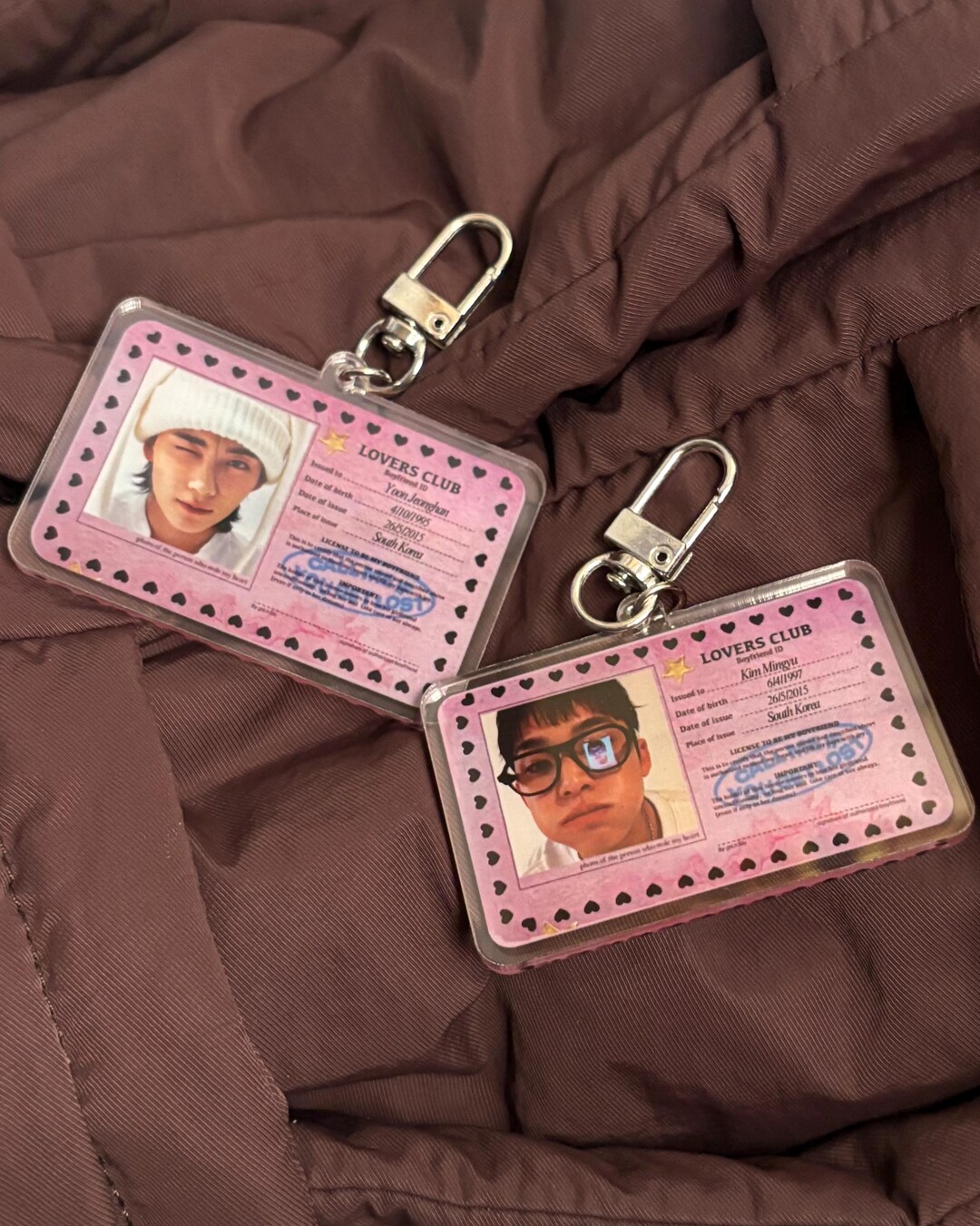 SEVENTEEN ID Card Keychain | Jeonghan Mingyu SVT Seventeen Fanmade ...