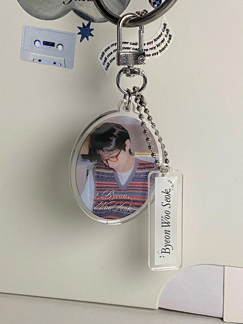 Byeon Woo Seok Keychain | Ryu Sunjae Fan Made Merch - Etsy