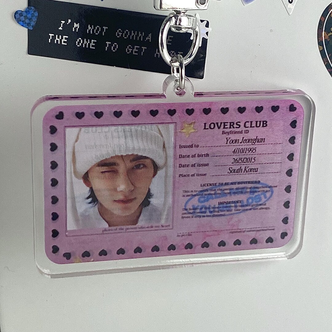 Seventeen Id Card Keychain Jeonghan Mingyu Svt Seventeen Fanmade Merch ...
