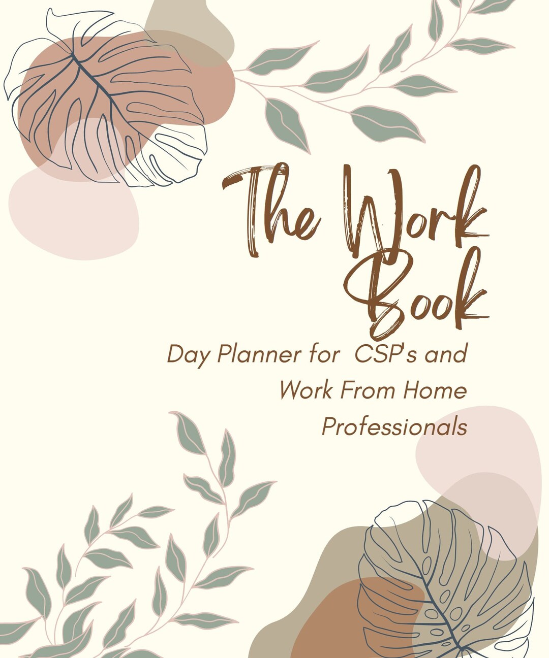 The Work Book Dayplanner for Csp's and Work From Home Professionals - Etsy