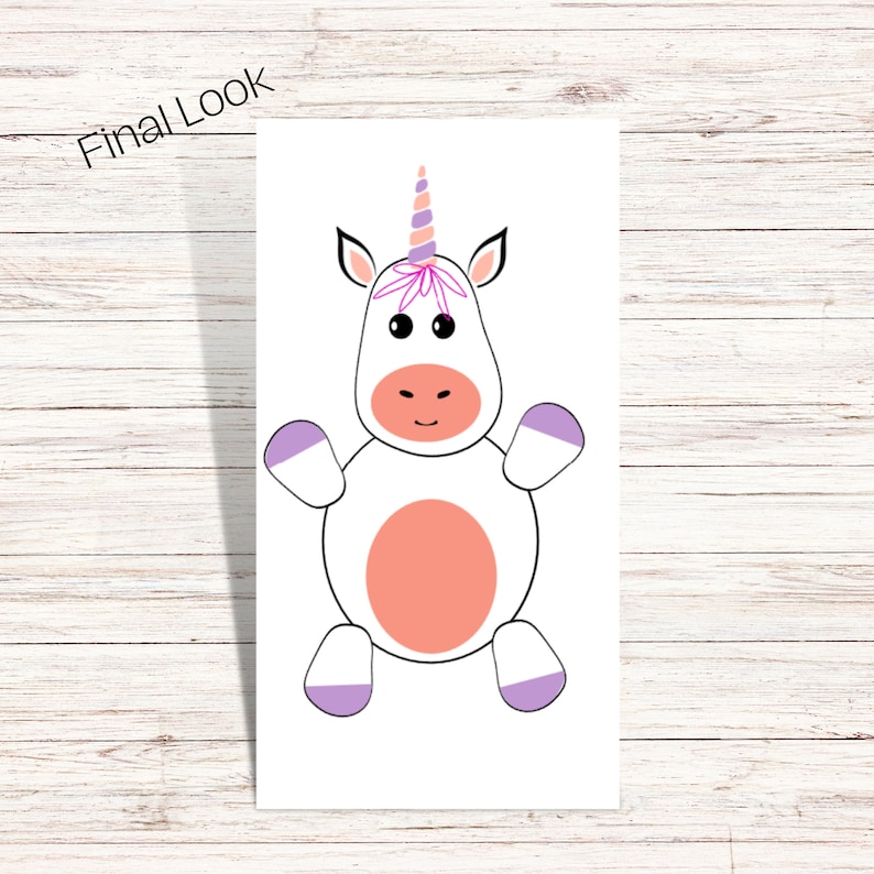 Unicorn Cut Out, Cut and Glue, Arts and Crafts Printables - Etsy