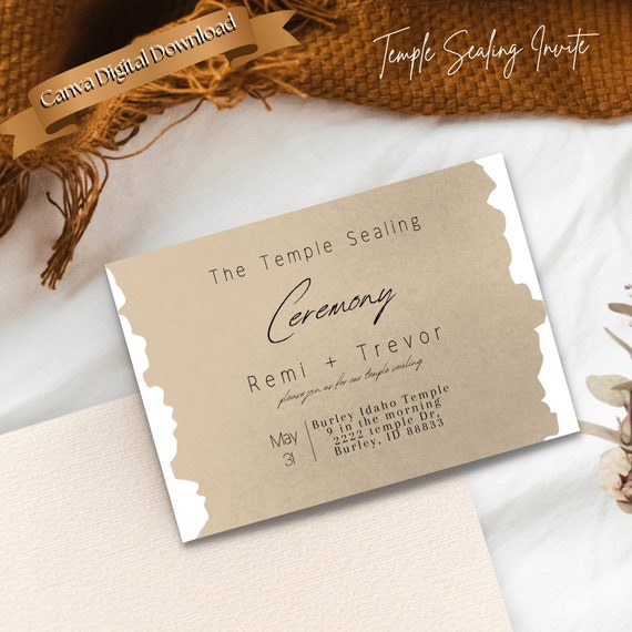 Lds Wedding Invitation Templates