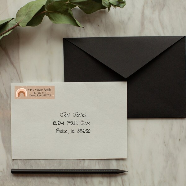 Business Address Label Template - Etsy