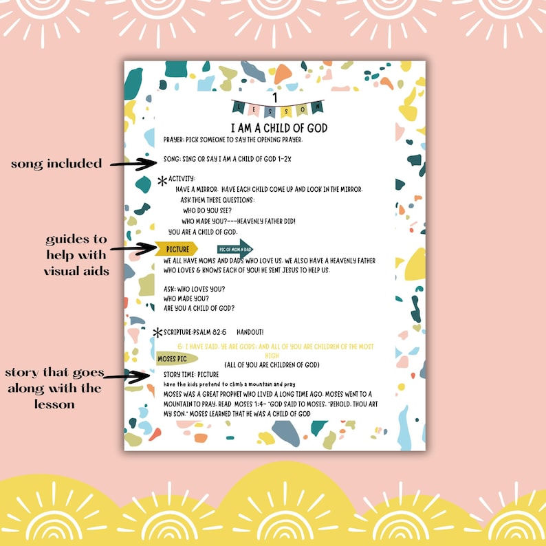 LDS Nursery Lesson Plans for Primary Teachers - Etsy