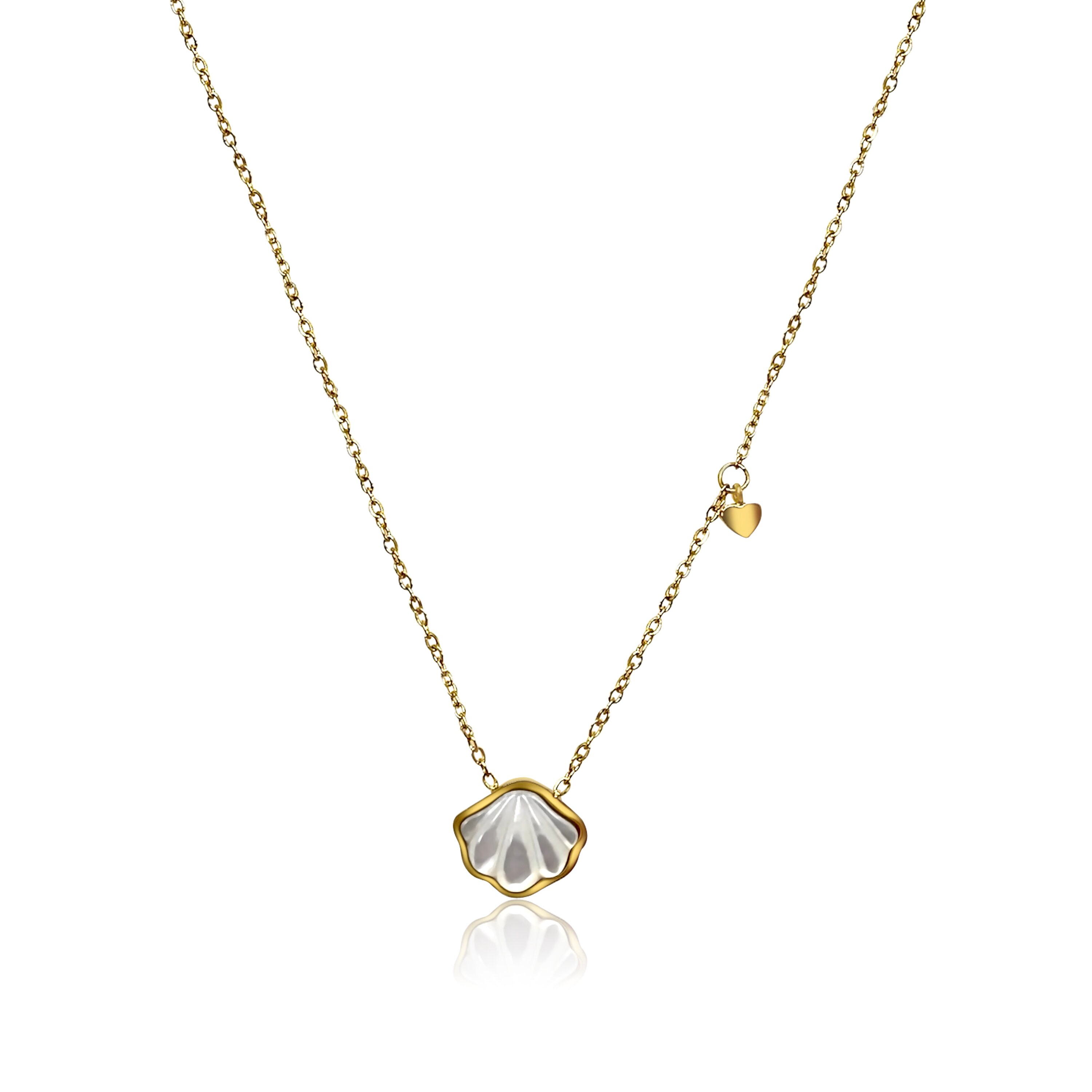 Moana Sea Shell Gold Pearl Necklace Holiday Travel Ocean Vacation ...