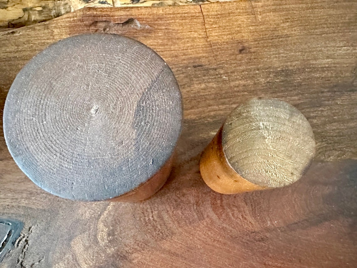 Antique Treenware Treen Turned Wood Containers Cylinders Storage ...