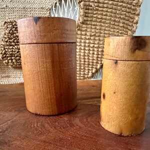 Antique | Treenware | Treen | Turned Wood | Containers | Cylinders ...