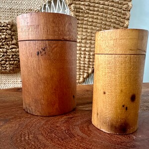 Antique | Treenware | Treen | Turned Wood | Containers | Cylinders ...