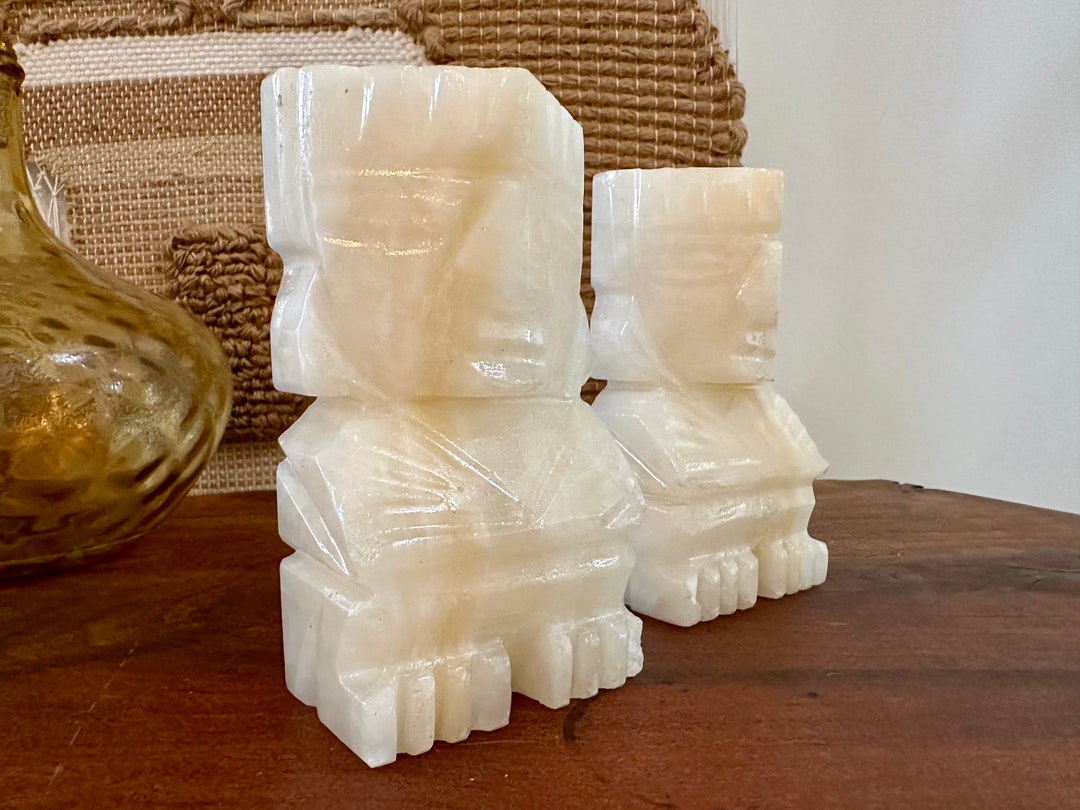 Vintage | Pair | Marble | Mayan | Aztec | Mexico | Bookends - Etsy