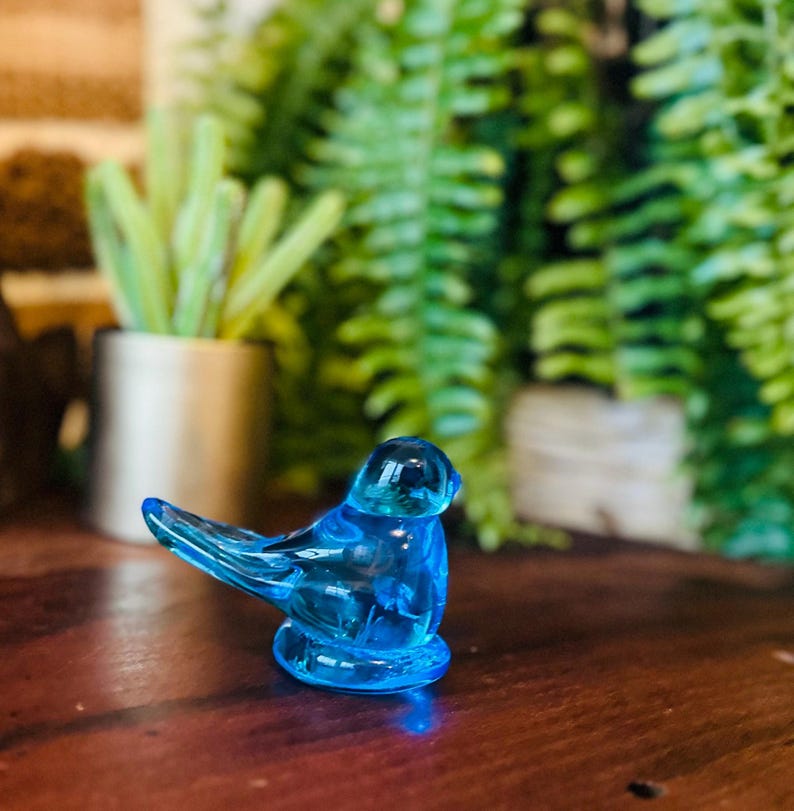 Beautiful | Hand Blown Glass | Ron Ray 1990 | Terra Studios | Blue Bird ...