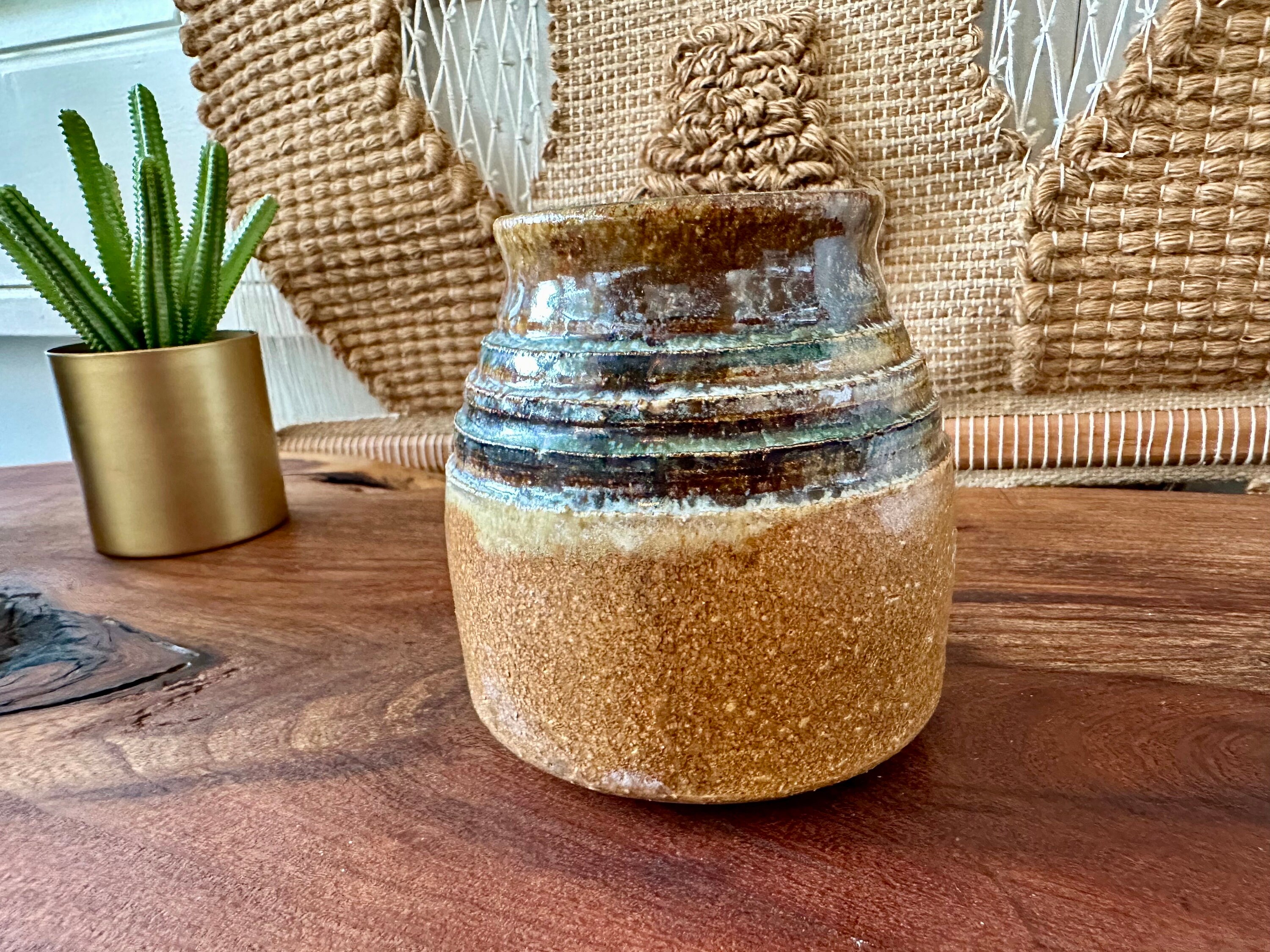 Beautiful Handmade Pottery Jar Vase Vessel Earthtones - Etsy