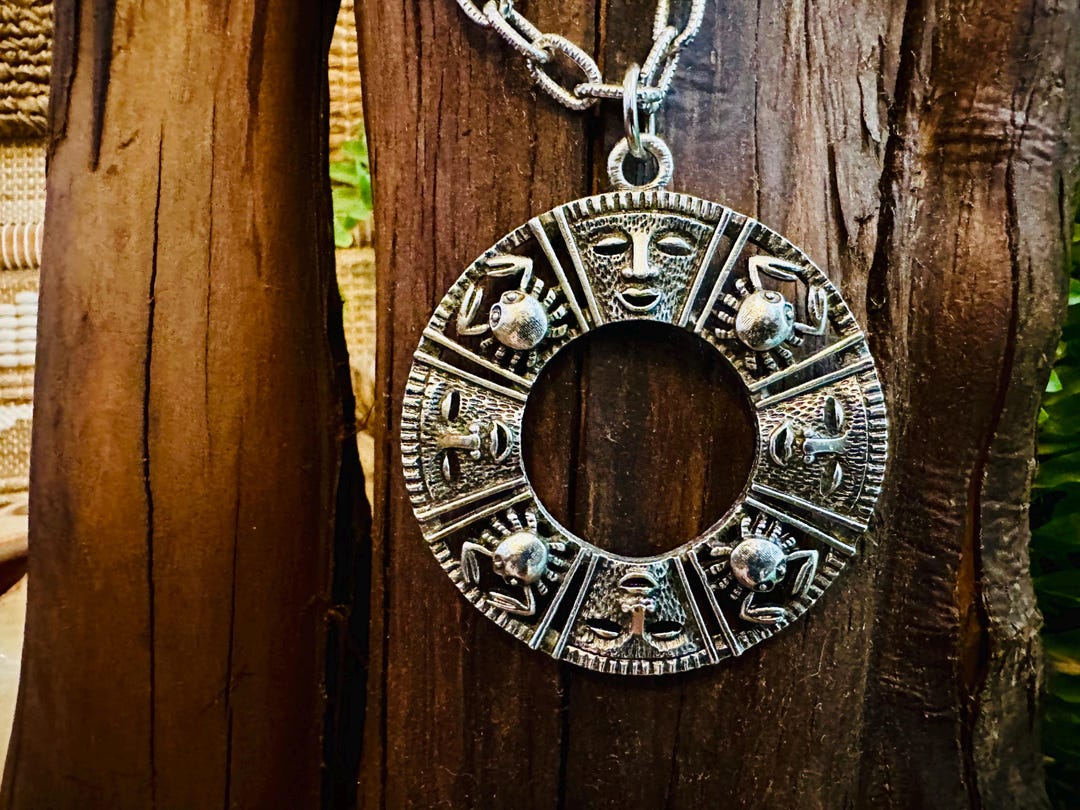 Vintage | MCM | Mid-century Modern | Modernist | | Pendant | Chain ...