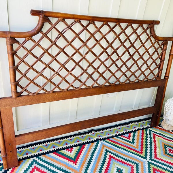 Rattan Headboard - Etsy
