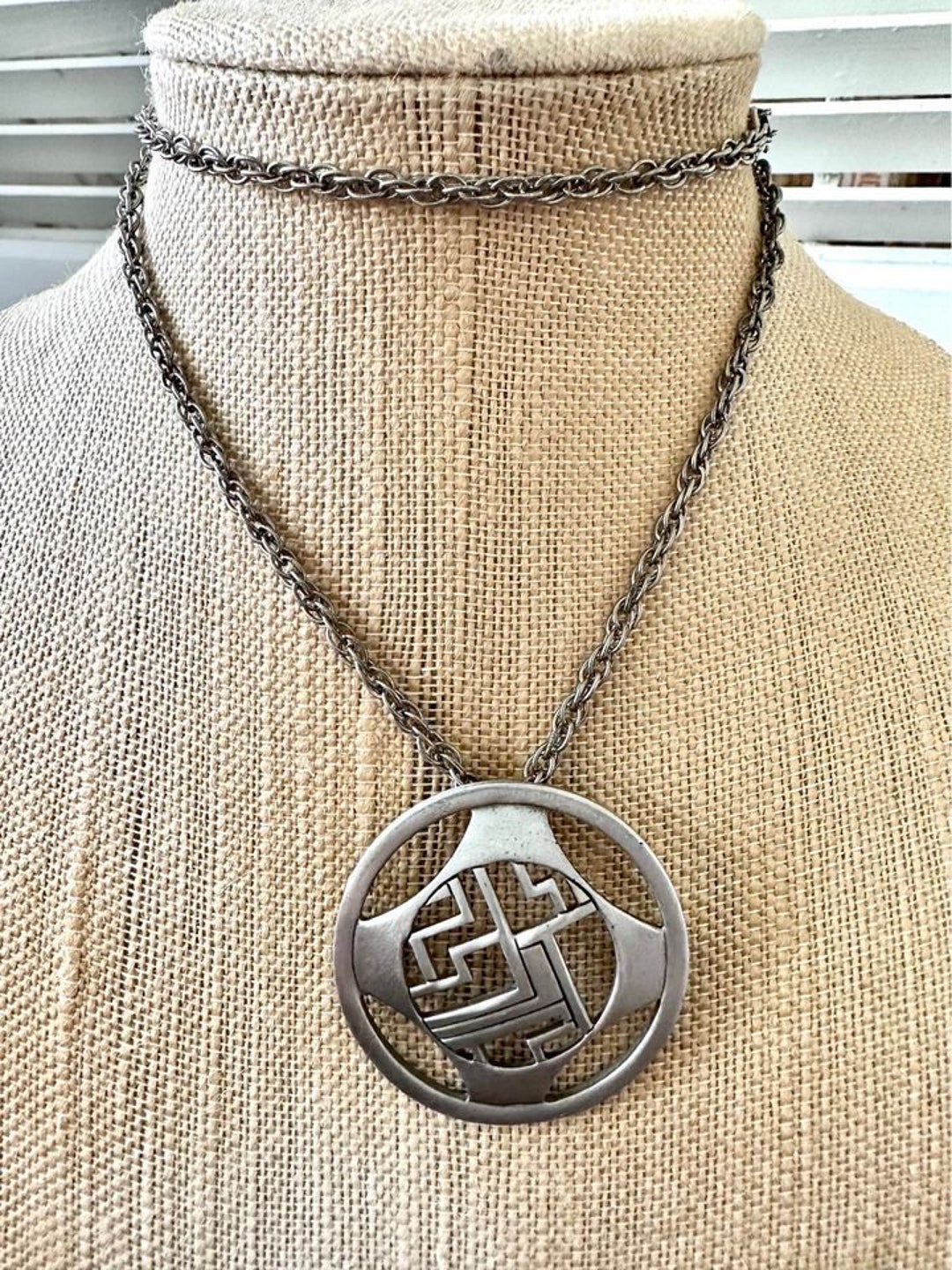 Vintage MCM Mid-century Modern Pewter Geometric Abstract - Etsy