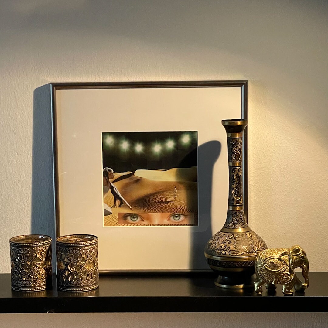 Desert Sand Art Collage Cut and Glued Handmade With Love - Etsy