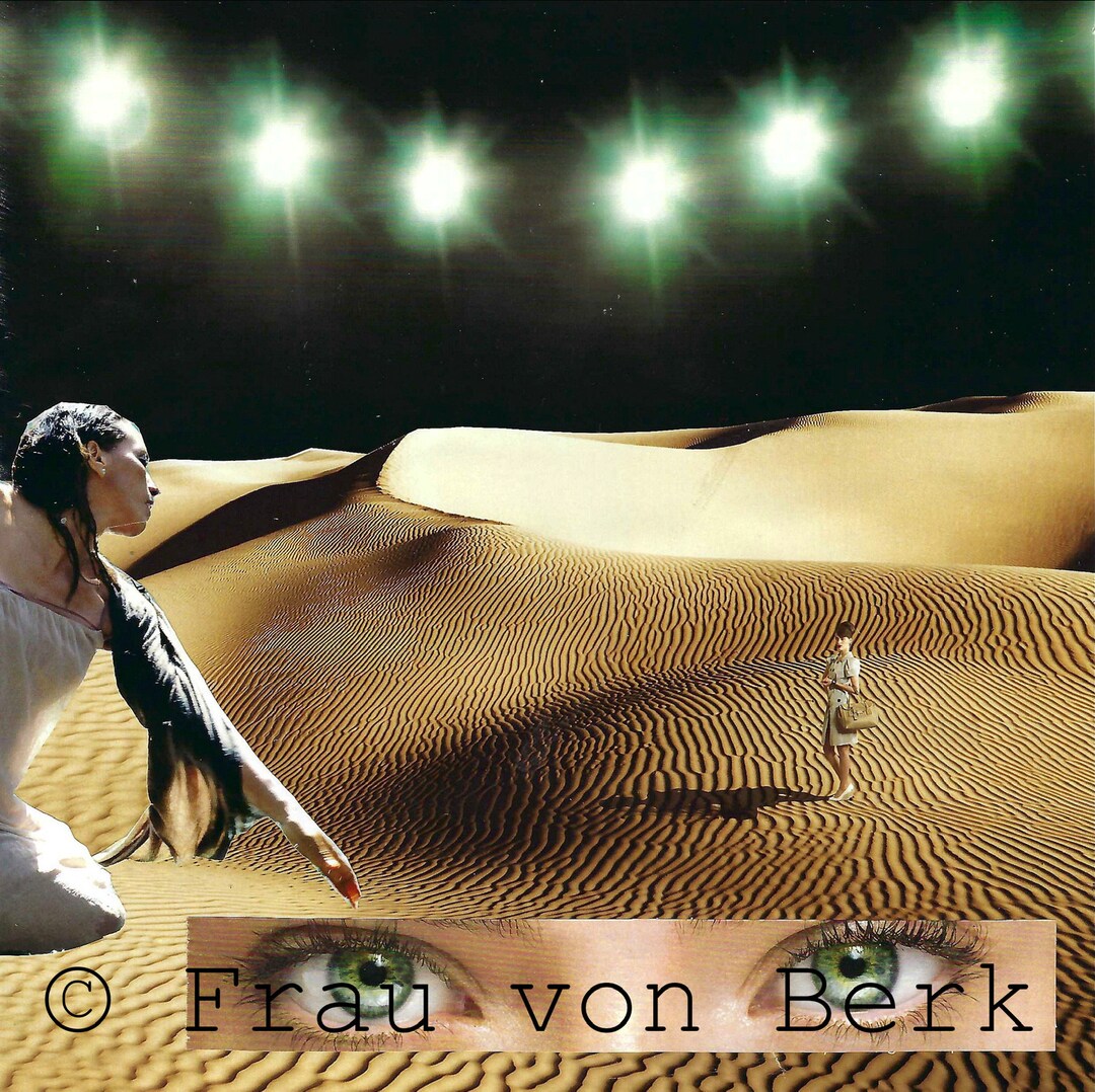 Desert Sand Art Collage Cut and Glued Handmade With Love - Etsy