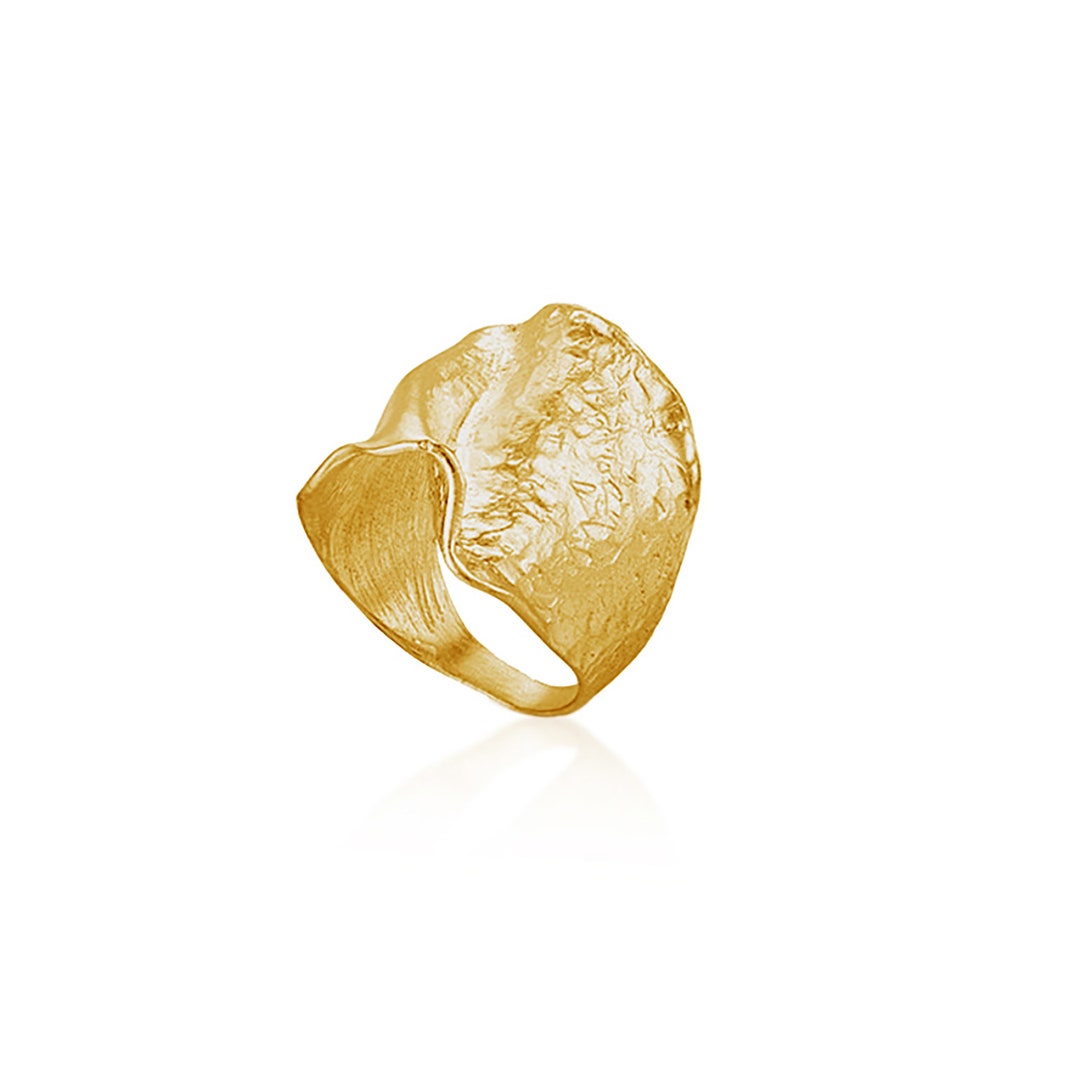 Traipse Ring in 24k Gold Plated Finish, Vintage Inspired Traipse Ring ...