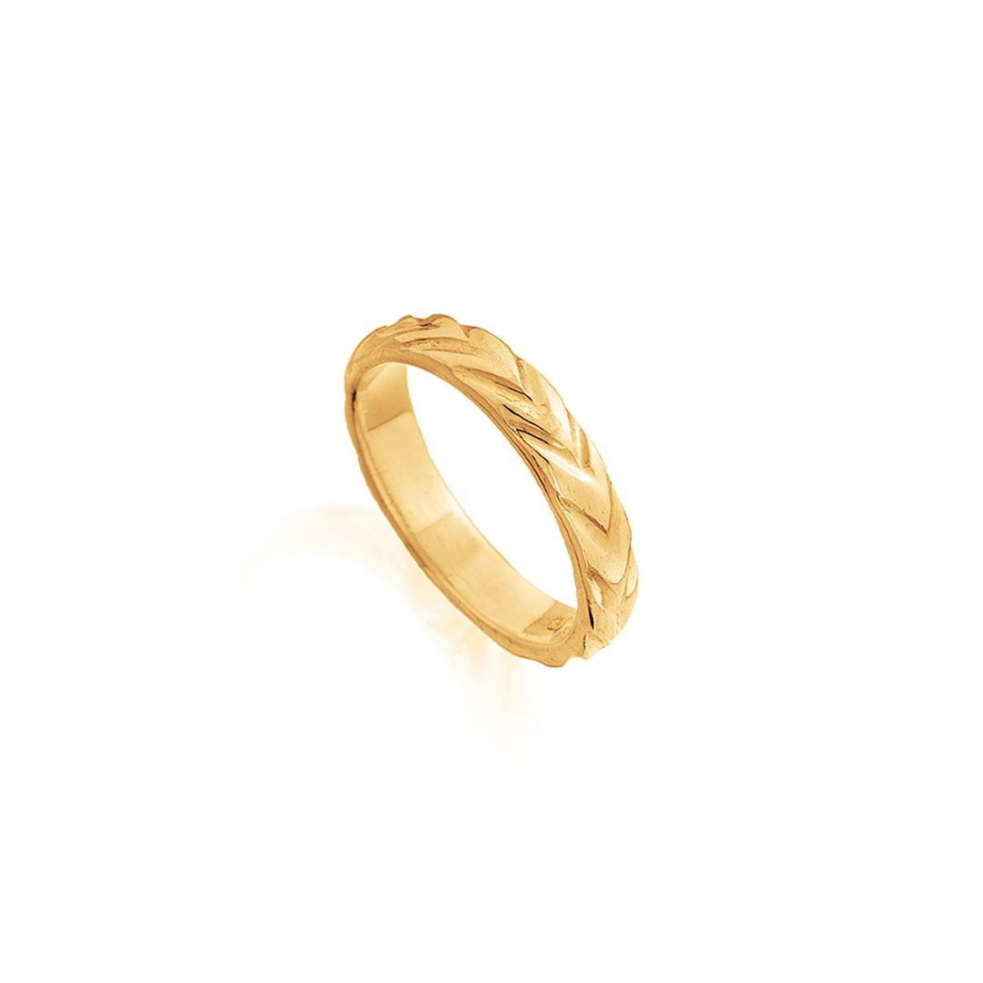 24k Gold Stackable Ring, Symbolic Ring for Women, Arrow Design Ring ...