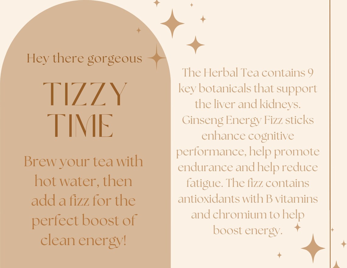 Tizzy Sample Card - Digital Download - Arbonne Consultants - Etsy
