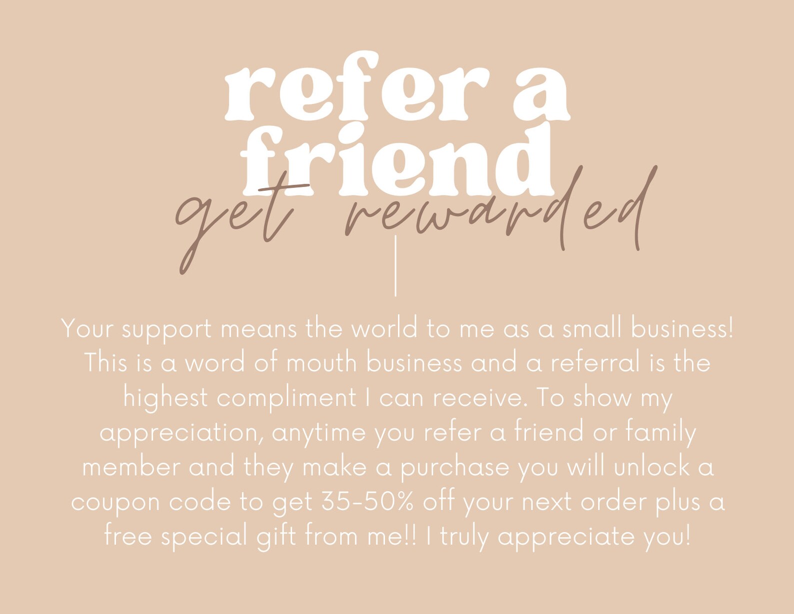 Arbonne - Preferred Client - Refer a Friend Card - Etsy