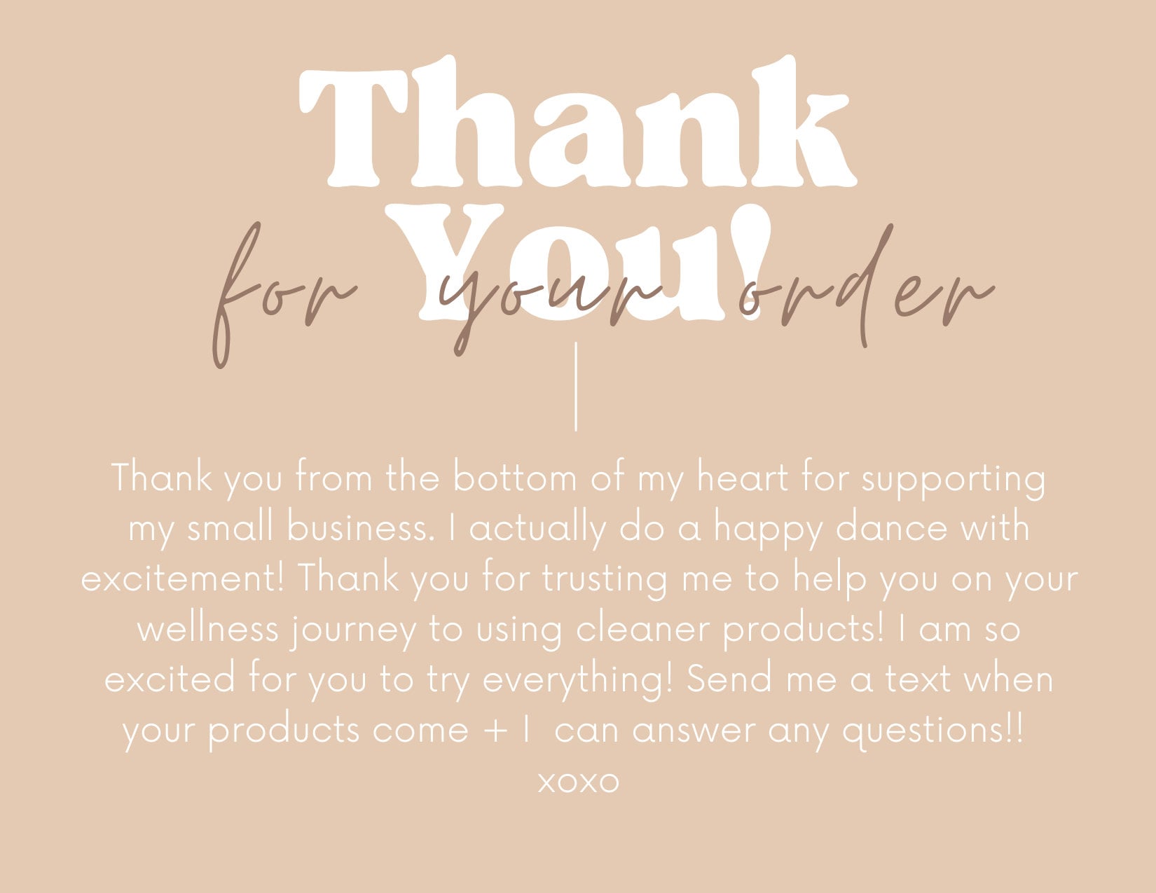 Client Thank You Card - Digital Download - Network Marketing - Etsy