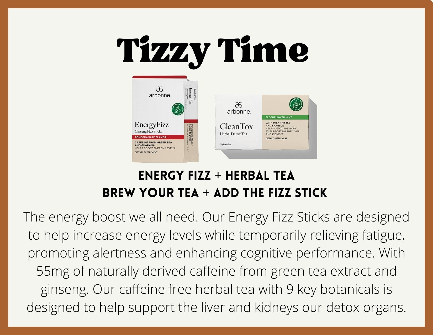 Arbonne Tizzy Sample Card - Digital Download - Etsy
