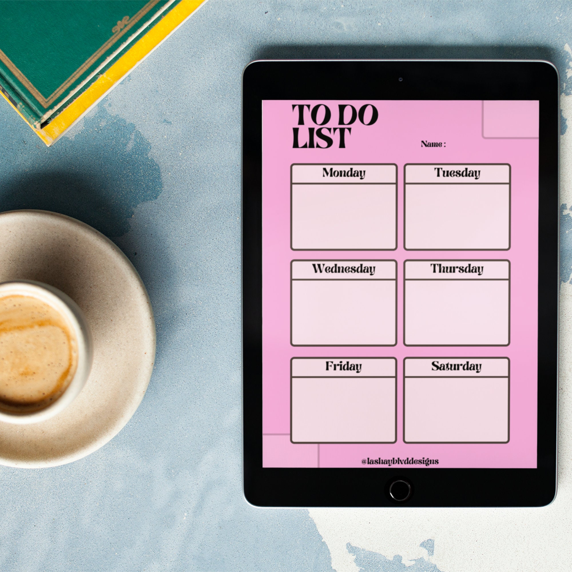 Daily to Do List Template 2022, to Do List Digital, Daily Task List ...