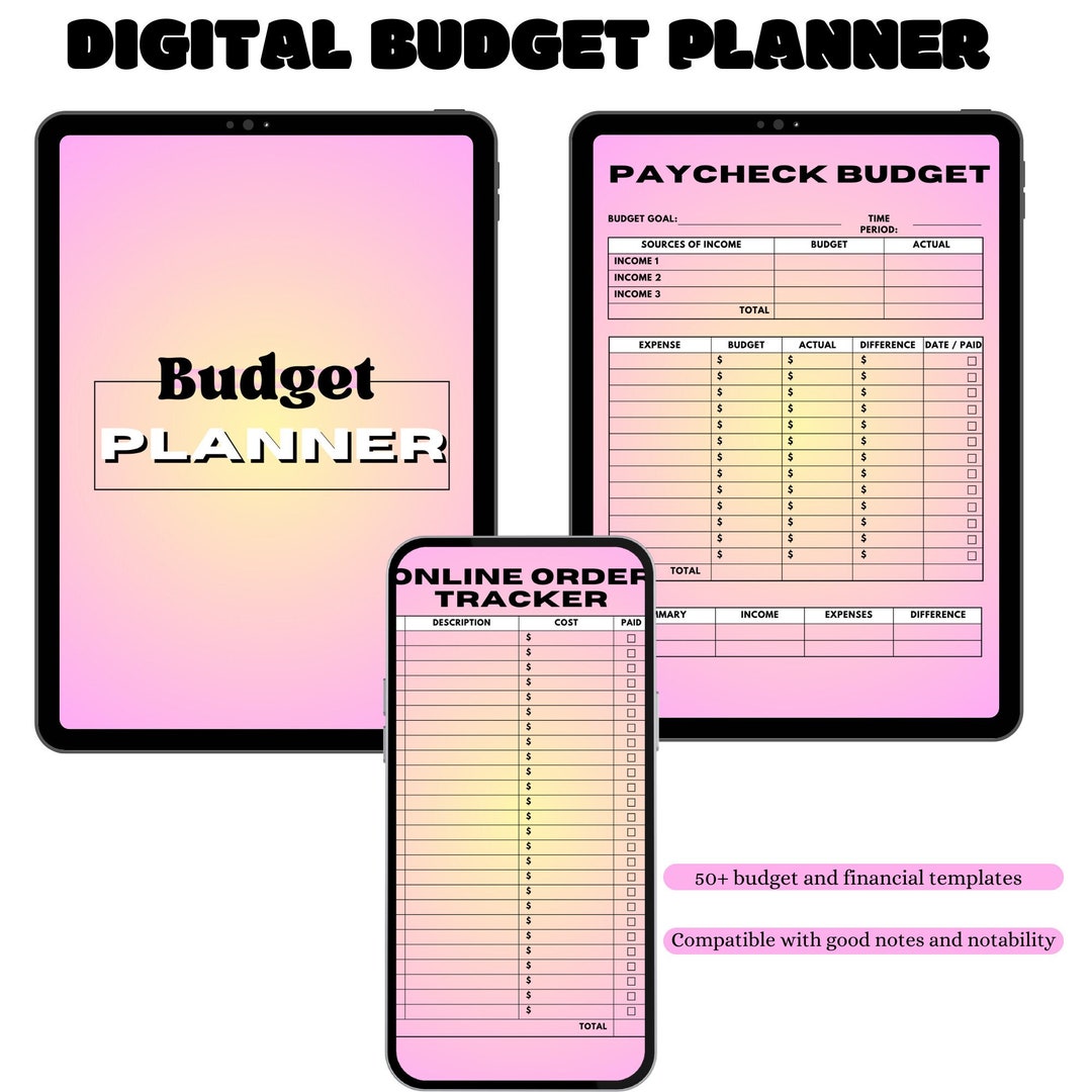 Digital Budget Planner for iPad , Finance Planner , Financetracker ...