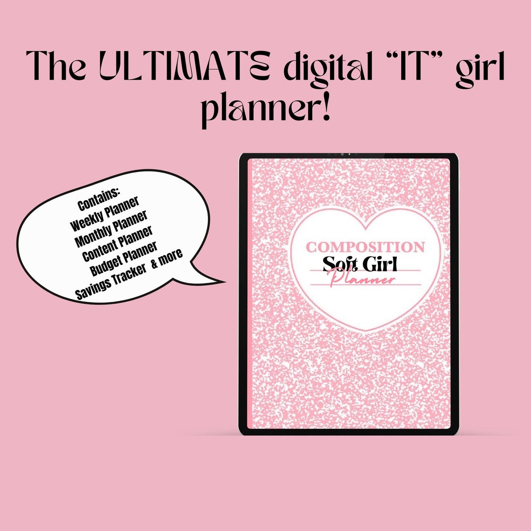 The ULTIMATE Girly Digital Planner, Weekly Planner, Monthly Planner ...