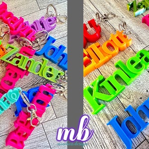 Personalized Keychain 3D Printed School Bag Party Bag Fillers ...