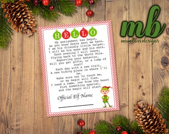 Editable Elf Arrival Letter Elf Goodbye Letter Elf Welcome - Etsy