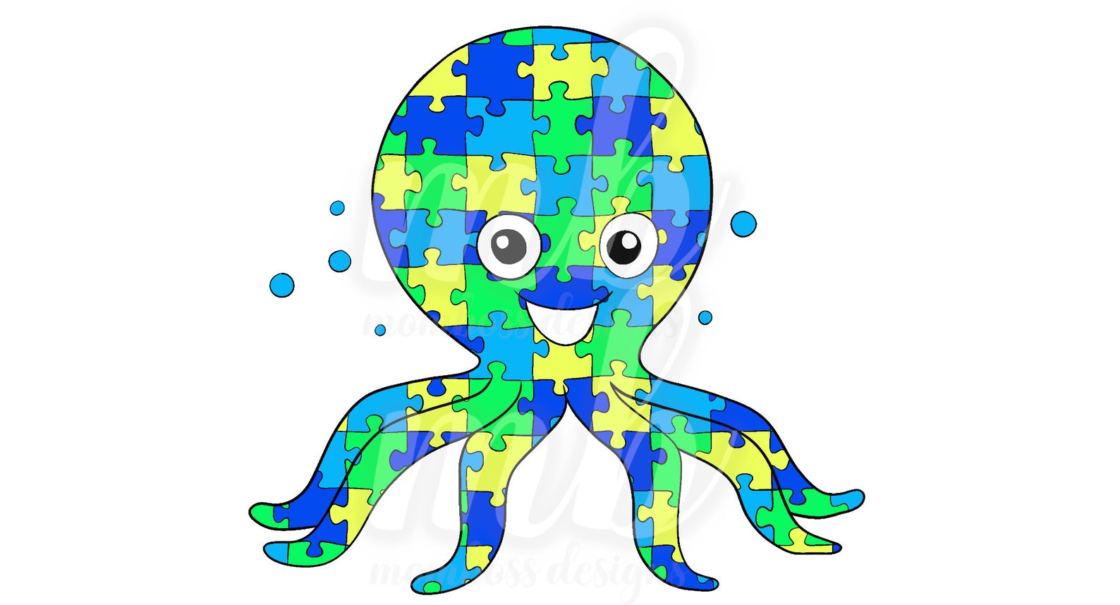 Autism Octopus SVG PNG DIGITAL | Etsy