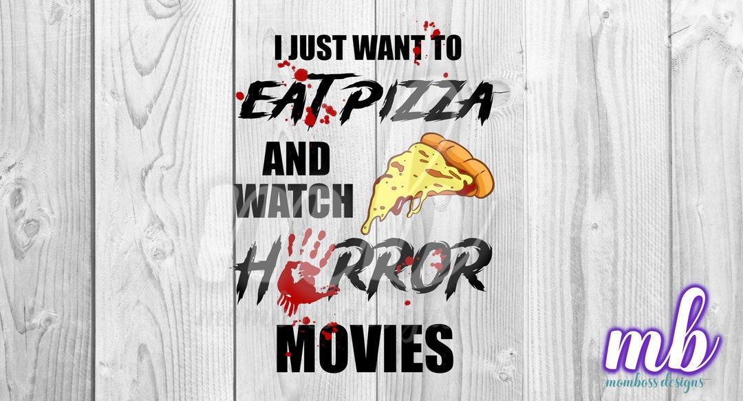 Pizza & Horror Movies - PNG - Etsy