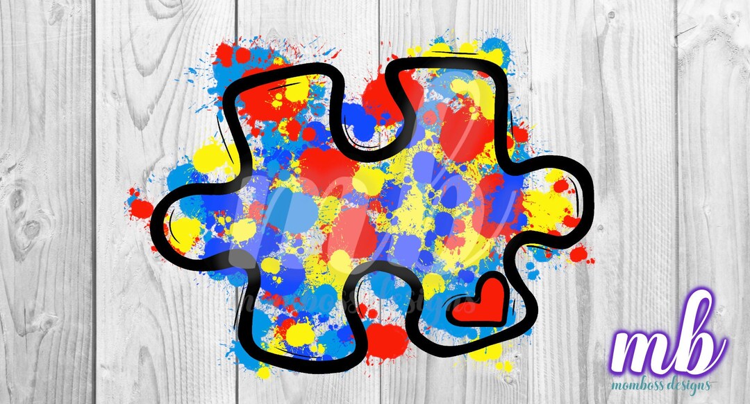 Puzzle Splat - PNG - DIGITAL - Etsy