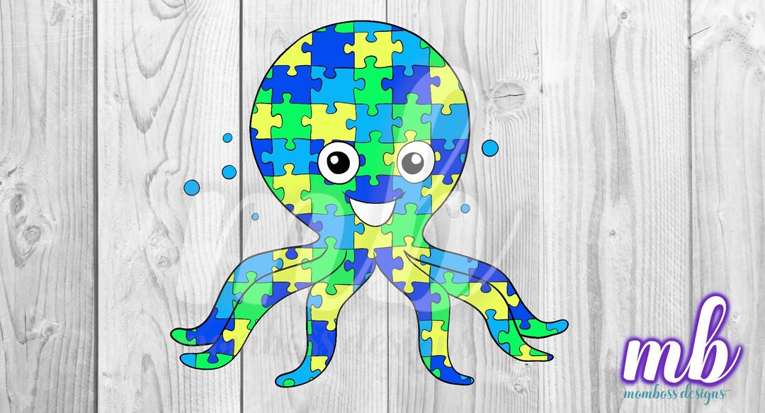 Autism Octopus - SVG - PNG - DIGITAL - Etsy
