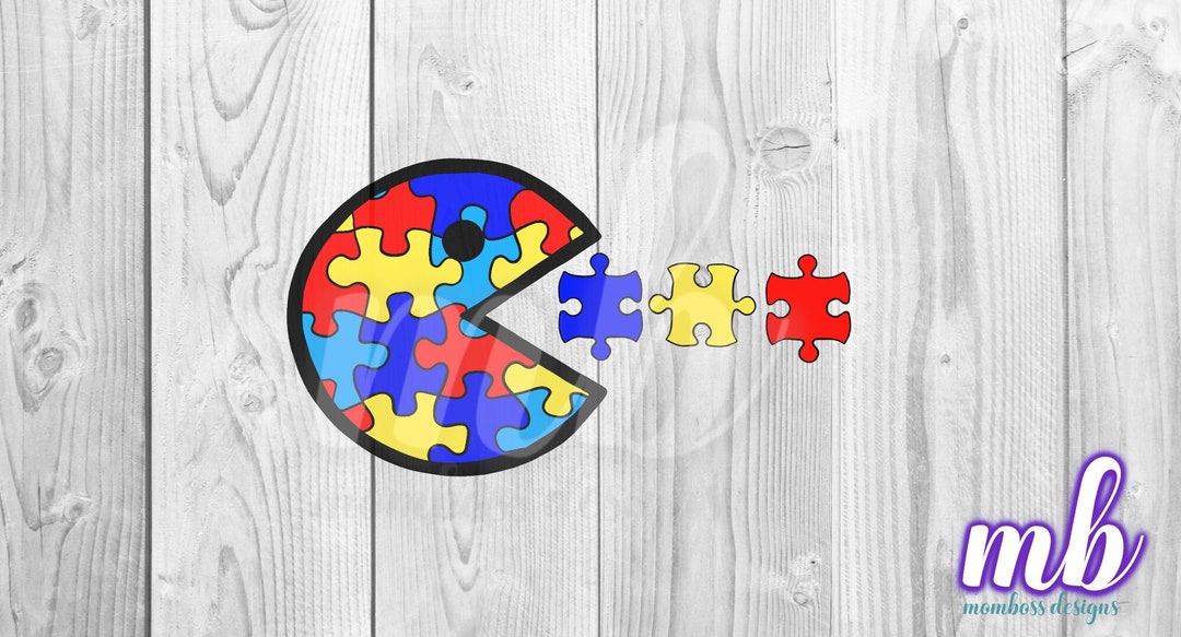 Autism Pac-man - SVG - PNG - Etsy