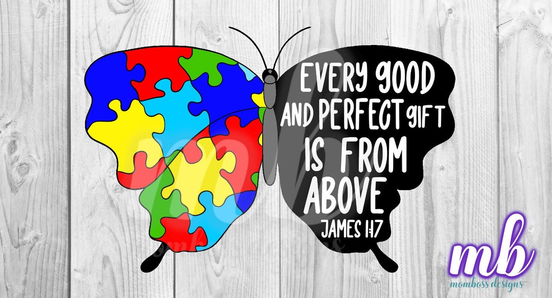 Autism Butterfly - PNG - DIGITAL - Etsy