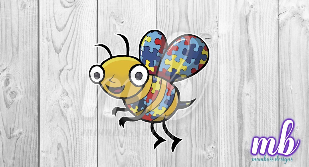 Autism Puzzle Bee - SVG - PNG - Etsy