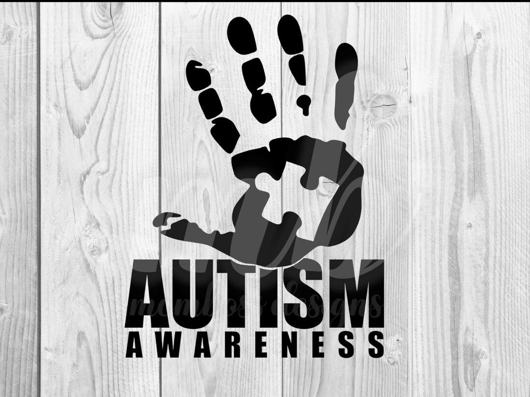 Autism Awareness Hand Print - SVG - PNG - Etsy