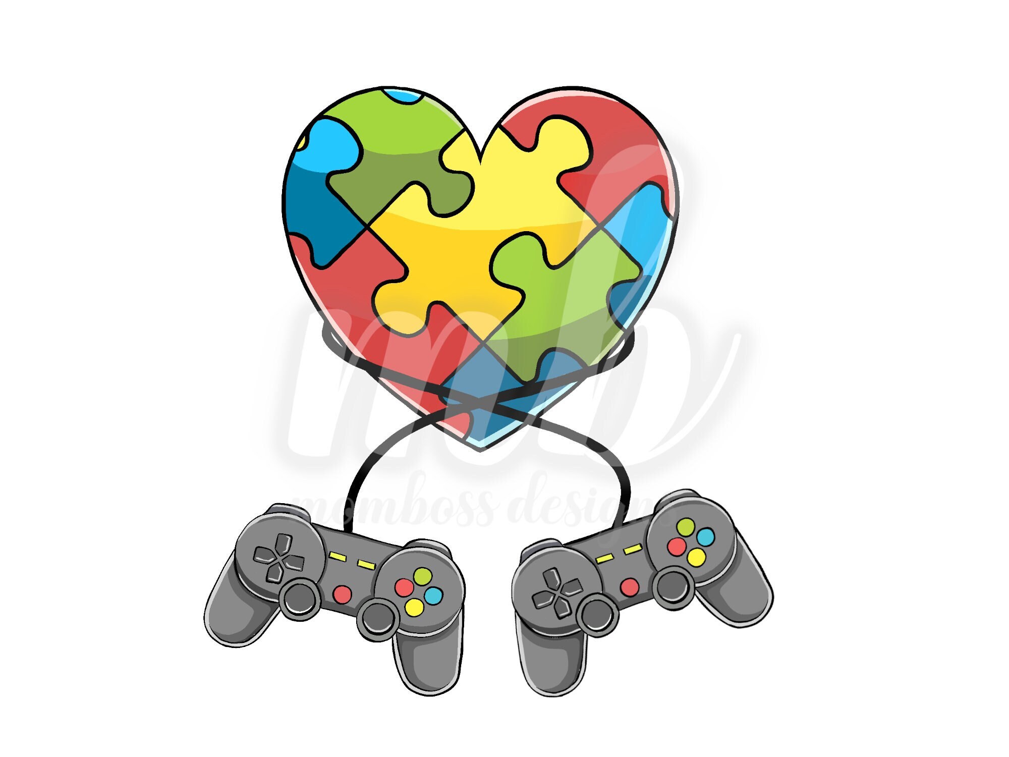 Autism Controller SVG PNG | Etsy