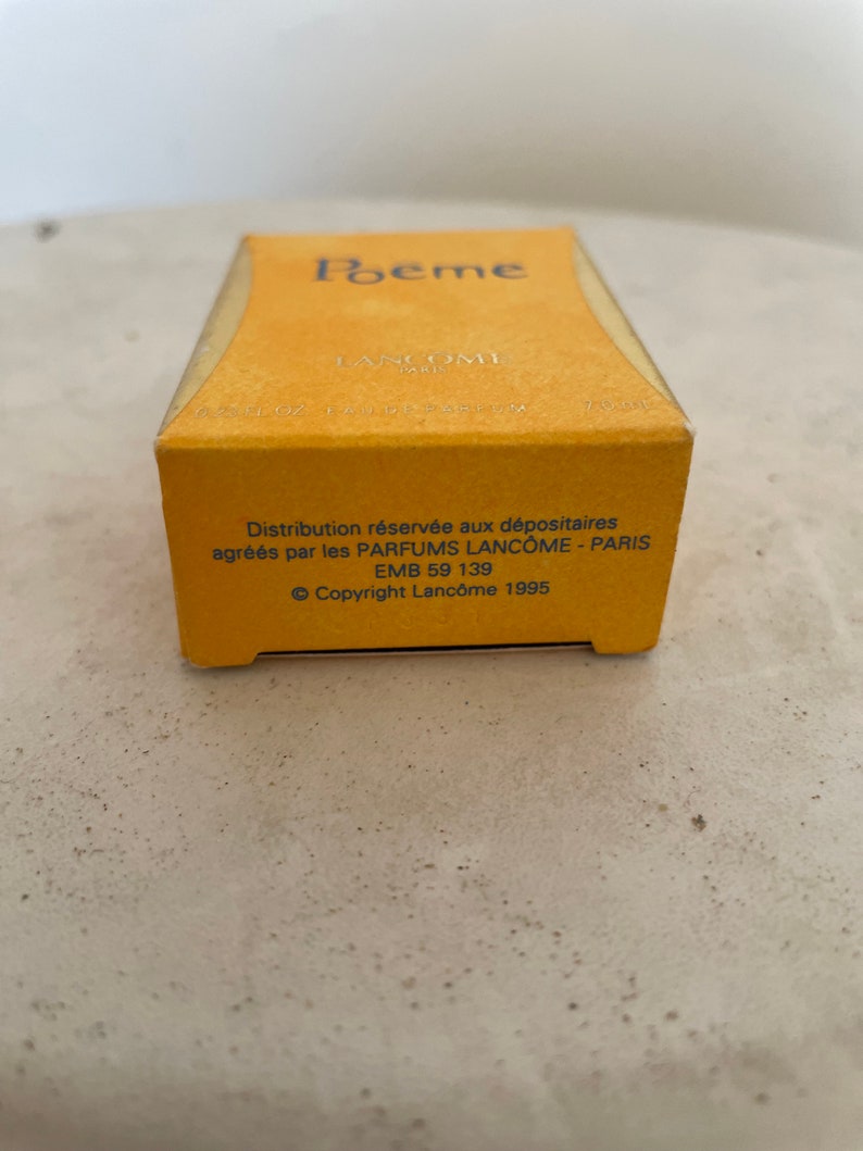 Vintage Poeme Eau De Parfum by Lancôme Miniature With Original Box ...
