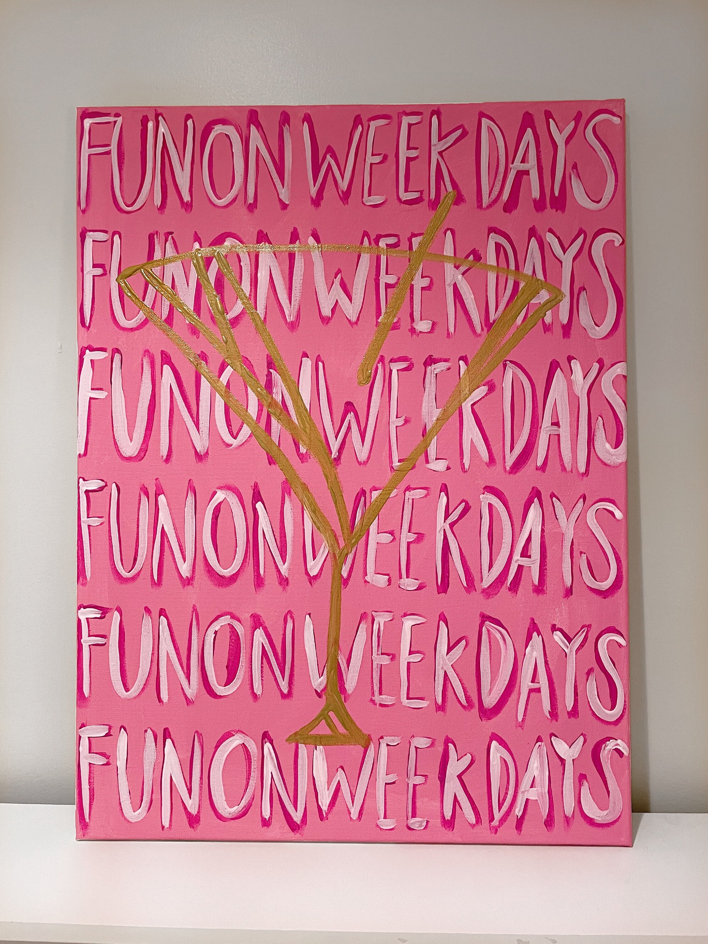 Fun on Weekdays Painting | Etsy