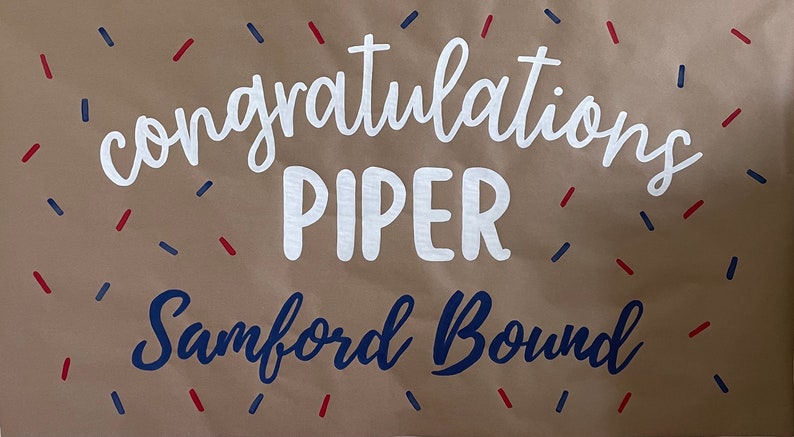 Custom Brown Paper Banner - Etsy