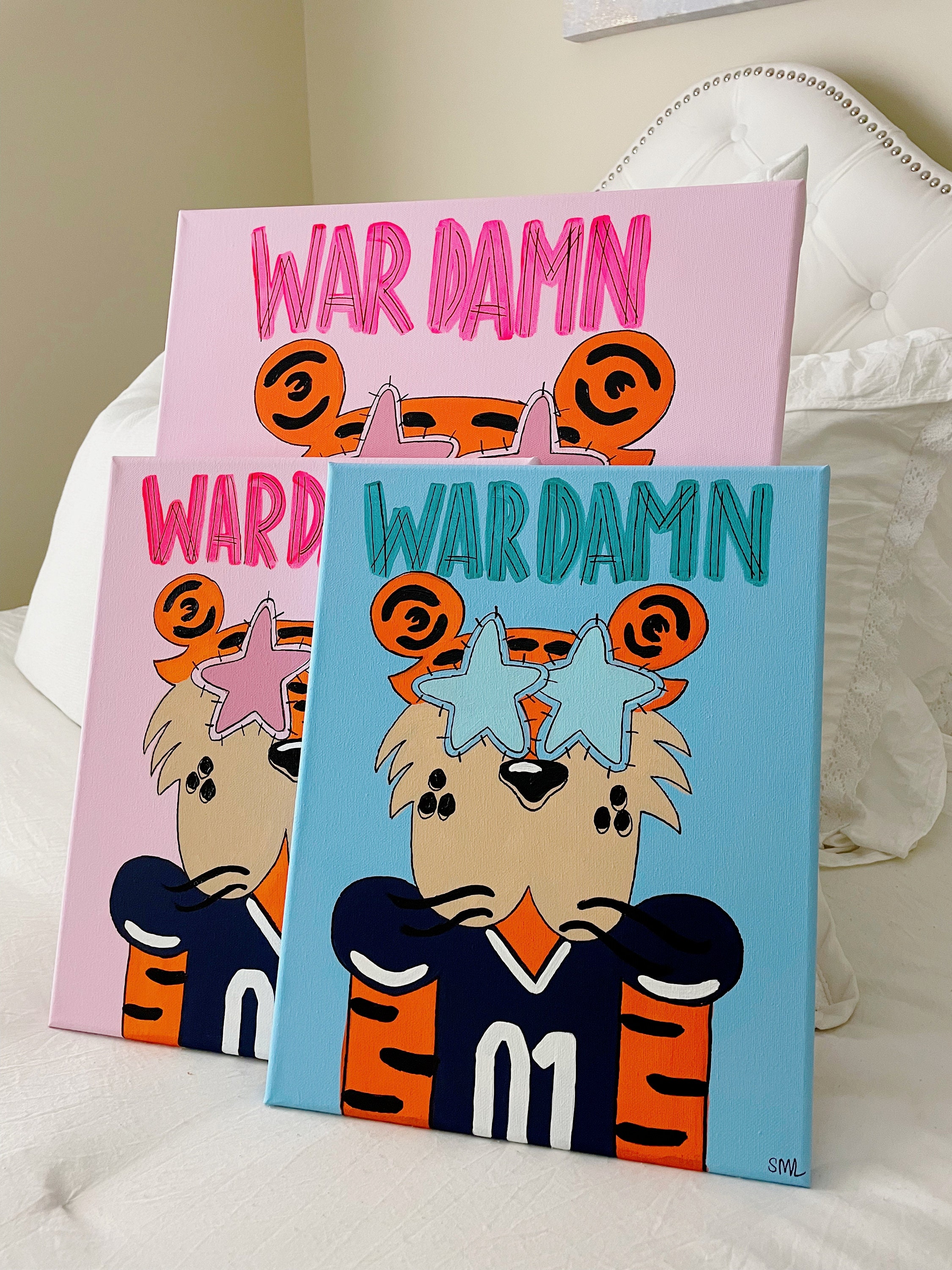 Auburn Preppy Canvas - Etsy