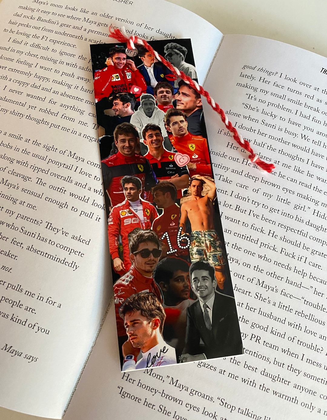 Charles Leclerc Ferrari F1 Formula 1 Bookmark Lezeichen - Etsy