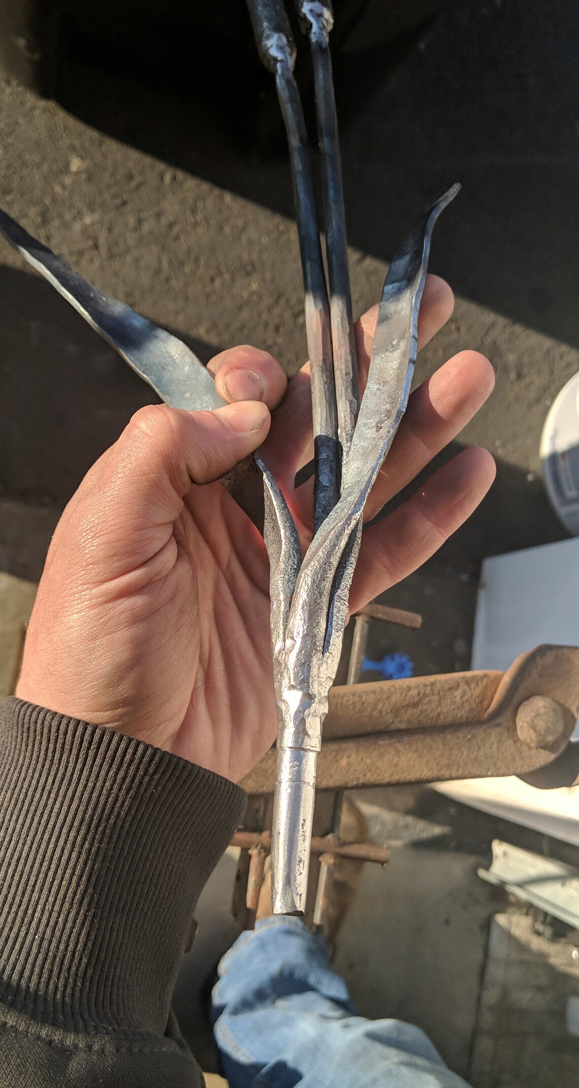 Hand Forged Cattail Sculpture Hand Forged Metal Art Decorative | Etsy